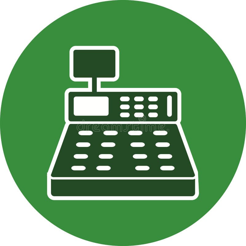 Illustration Cash Counter Icon for Personal and Commercial Use. Stock ...