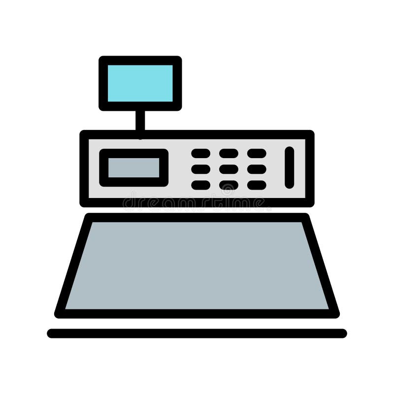 Illustration Cash Counter Icon for Personal and Commercial Use. Stock ...