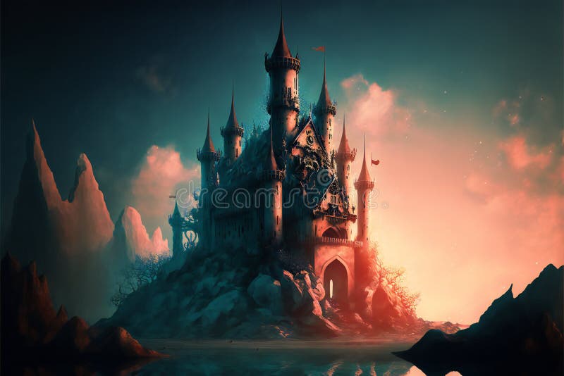 Digital Fantasy Painting Castle Stock Illustrations – 1,218 Digital ...