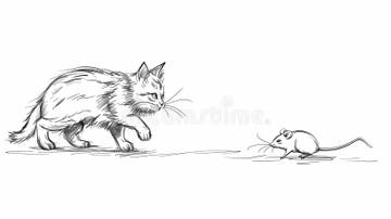 Cat Chasing Mouse Stock Illustrations – 182 Cat Chasing Mouse Stock Illustrations, Vectors ...