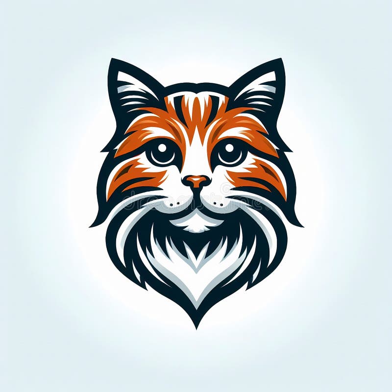 Illustration of a Cat Logo for a Brand Stock Illustration ...