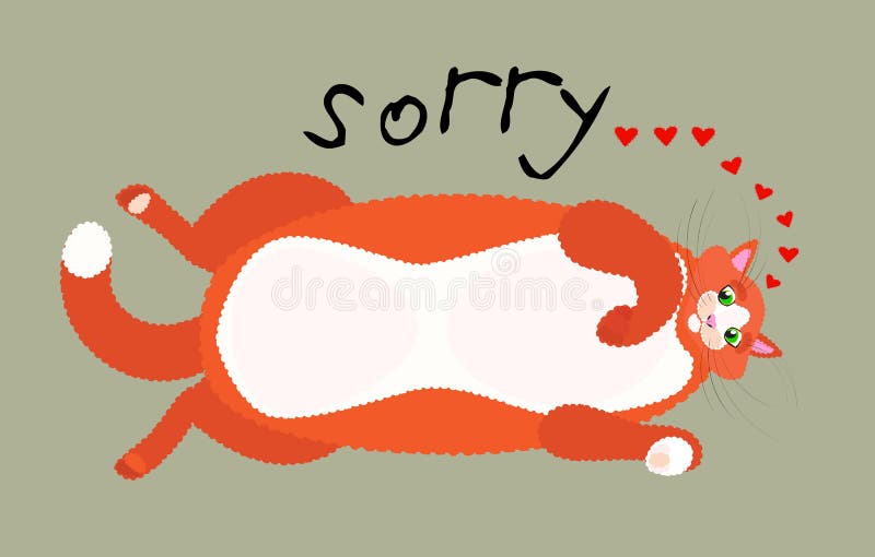 Sorry Cat Stock Illustrations – 478 Sorry Cat Stock Illustrations ...