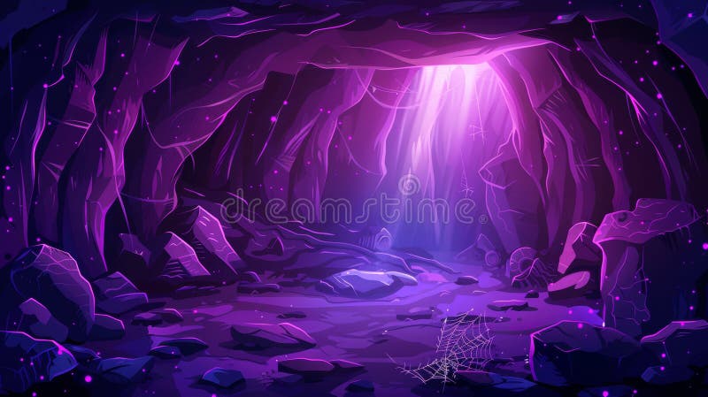 In this Illustration, the Cave Interior is Illuminated with Sunlight ...