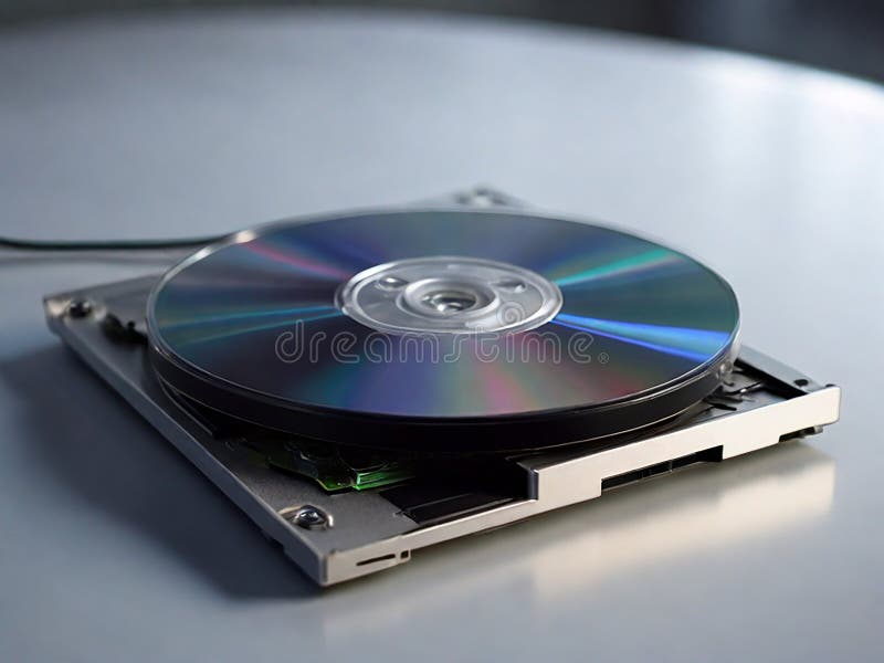 Illustration of a CD DVD Cassette on a Table Stock Illustration ...