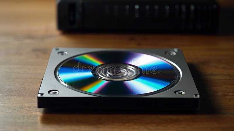 Illustration of a CD DVD Cassette on a Table Stock Illustration ...