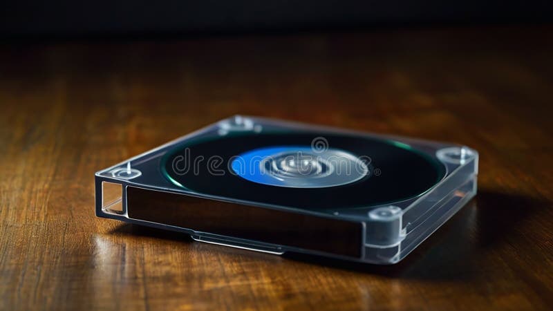 Illustration of a CD DVD Cassette on a Table Stock Illustration ...