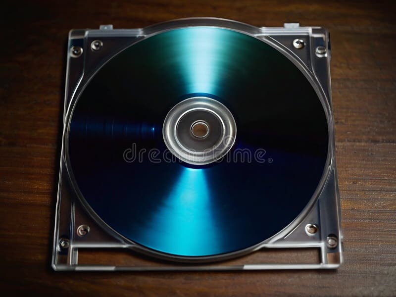 Illustration of a CD DVD Cassette on a Table Stock Illustration ...