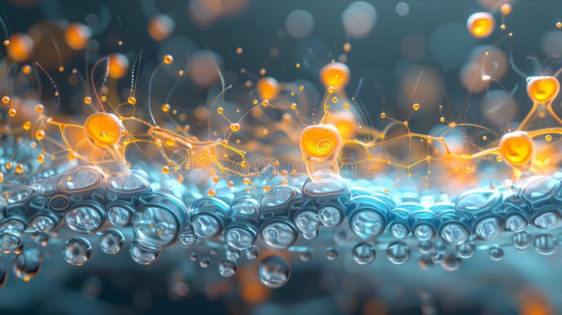 Illustration of a Cell Membrane Highlight. Stock Illustration ...