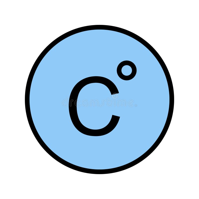 Illustration Celsius Icon for Personal and Commercial Use. Stock ...
