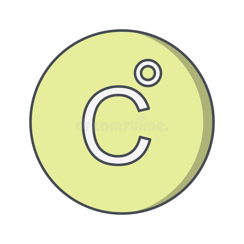 Illustration Celsius Icon for Personal and Commercial Use.. Stock ...