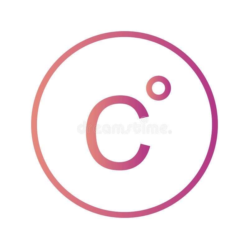 Illustration Celsius Icon for Personal and Commercial Use.. Stock ...