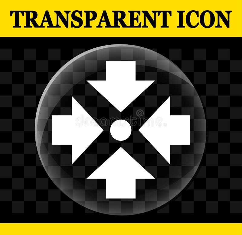 Centralization Point Vector Circle Icon Stock Vector - Illustration of ...