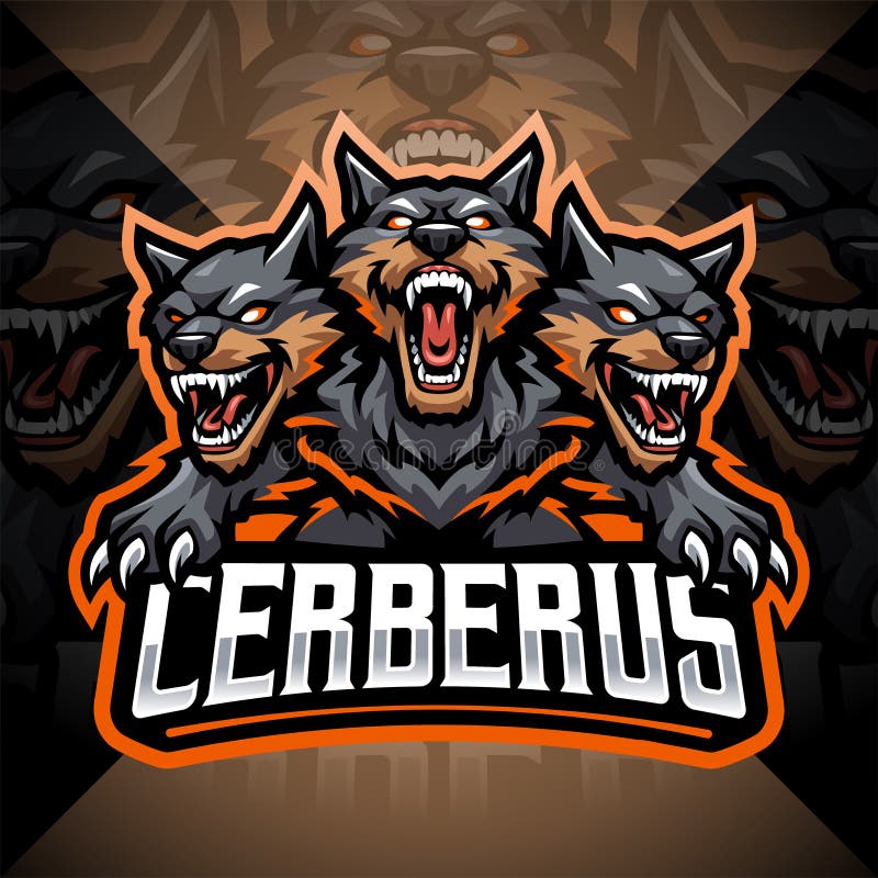 Cerberus Esport Mascot Logo Design Stock Vector - Illustration of angry ...