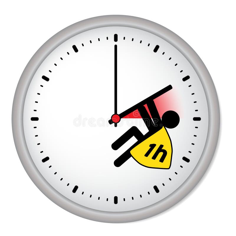 Illustration for Changing Daylight Saving Time and Standard Time Stock ...