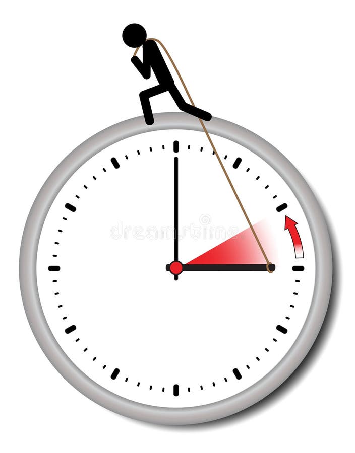 Illustration for Changing Daylight Saving Time and Standard Time Stock ...