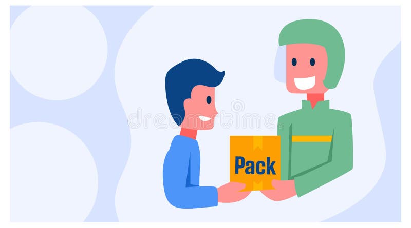 Illustration of the Character of Package Handover between the Courier ...