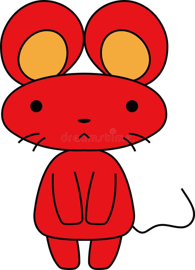 Character of Various Red Rat Stock Vector - Illustration of rooster ...