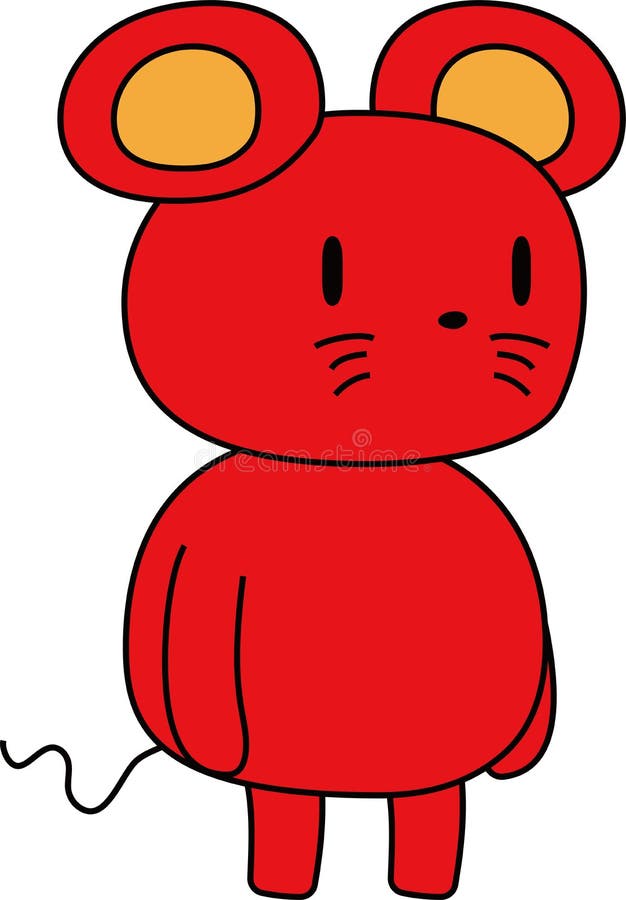 Character of Various Red Rat Stock Vector - Illustration of material ...