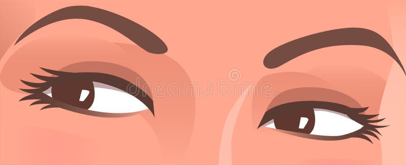 Illustration of Charming Female Eyes Stock Vector - Illustration of ...