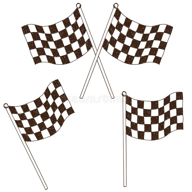 Checkered Flag stock illustration. Illustration of pride - 12720494