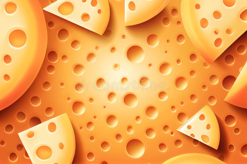 Illustration Cheesy Abstract Background. Generative AI Stock ...
