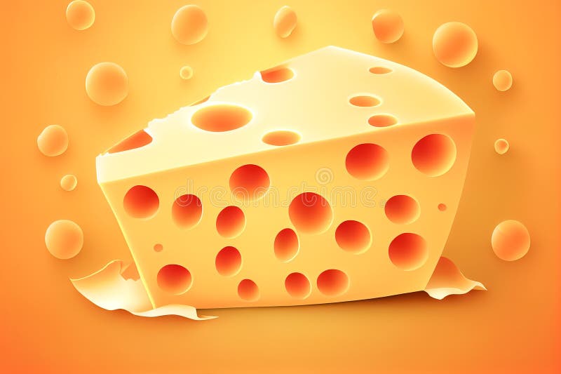 Illustration Cheesy Abstract Background. Generative AI Stock ...