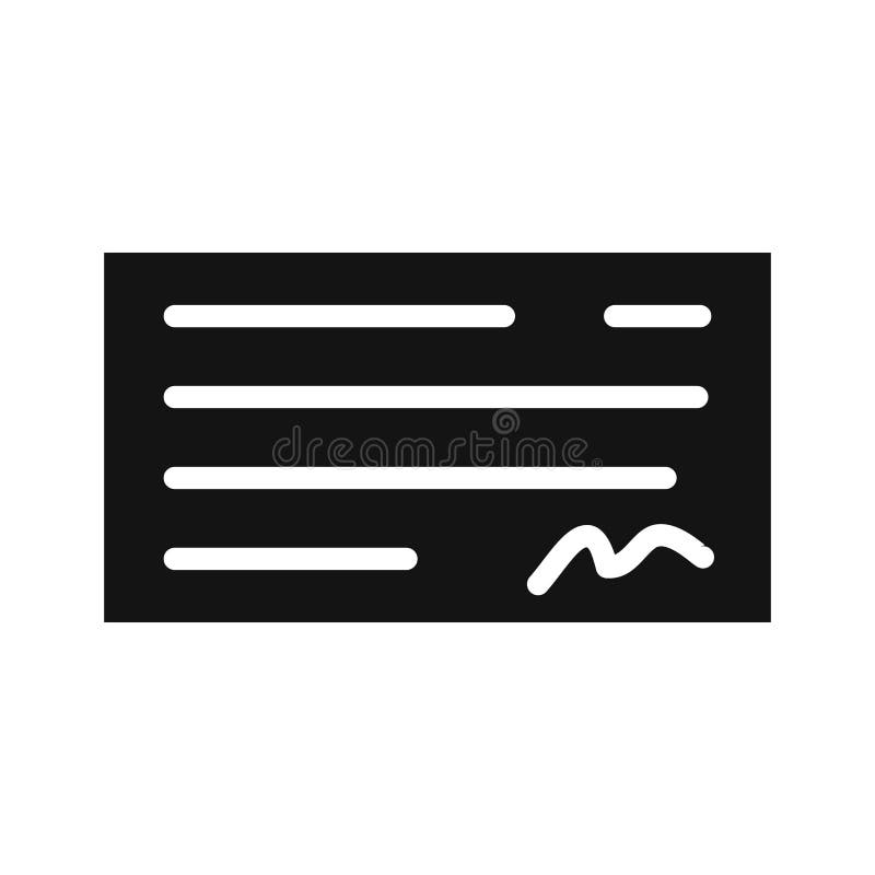 Illustration Cheque Icon for Personal and Commercial Use. Stock ...