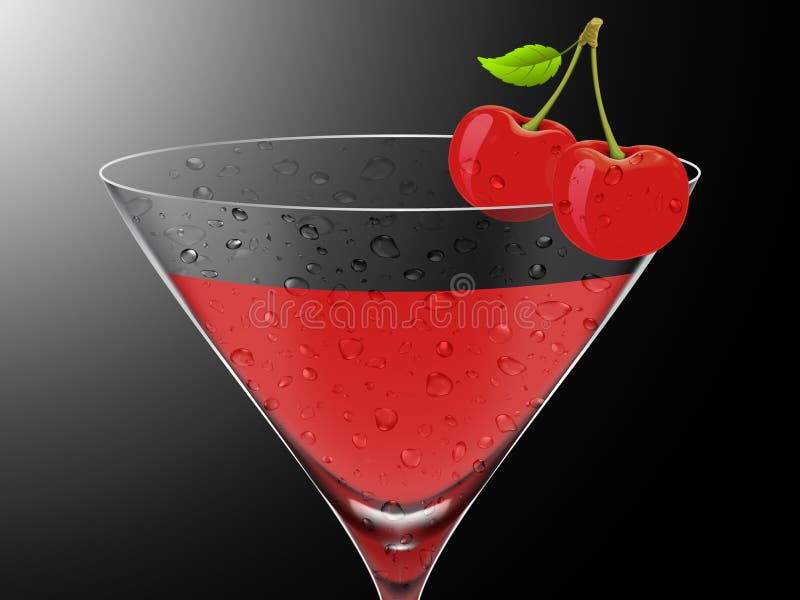 Cherries Cocktail Stock Illustrations – 1,159 Cherries Cocktail Stock ...