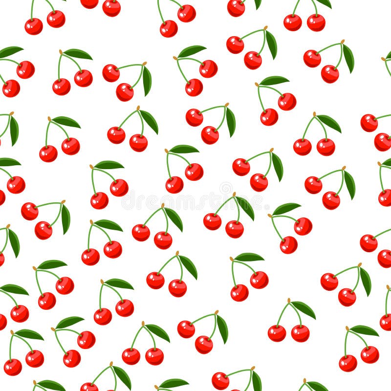 Illustration of a cherry stock vector. Illustration of isolated - 82293313