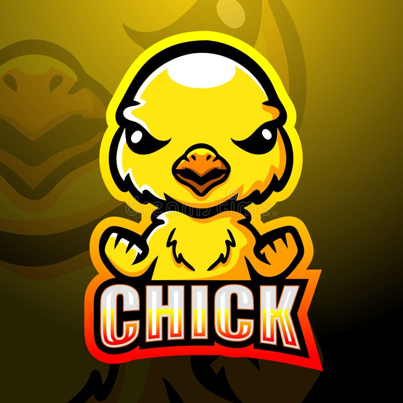 Chicks Mascot Esport Logo Design Stock Vector - Illustration of gamer ...