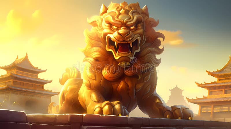 Illustration of the Chinese Guards Leo Stock Illustration ...