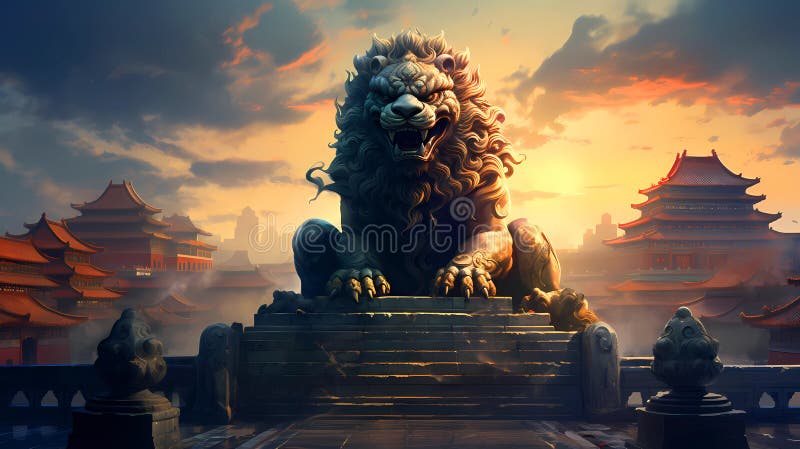 Illustration of the Chinese Guards Leo Stock Illustration ...