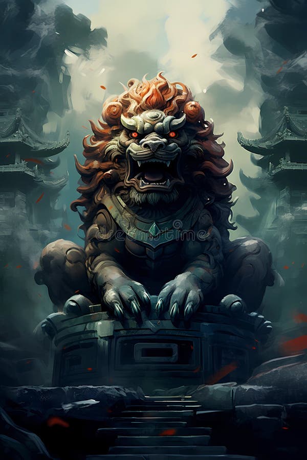 Illustration of the Chinese Guards Leo Stock Illustration ...