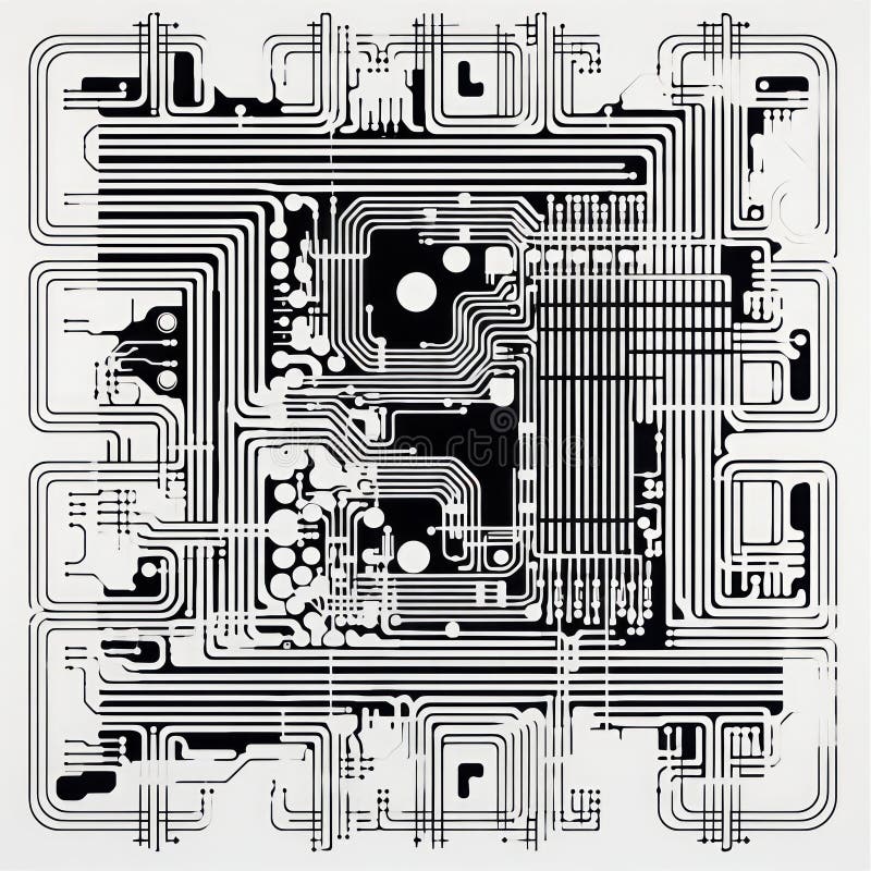 An Illustration of a Chip with a Sleek Design, Showing Complex ...