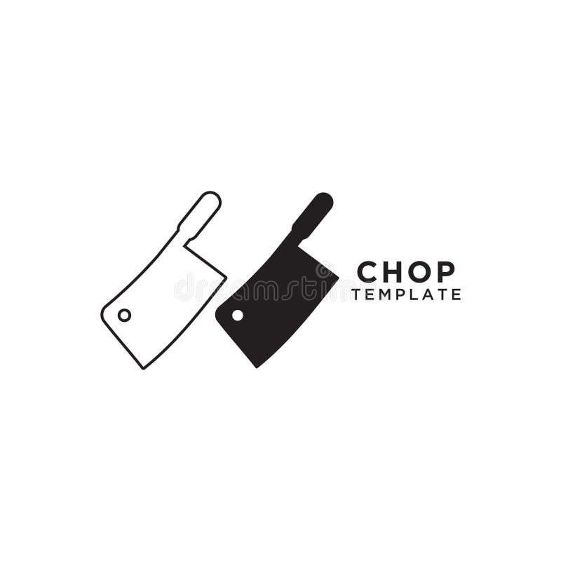 Chop Knife Graphic Design Template Stock Vector - Illustration of ...