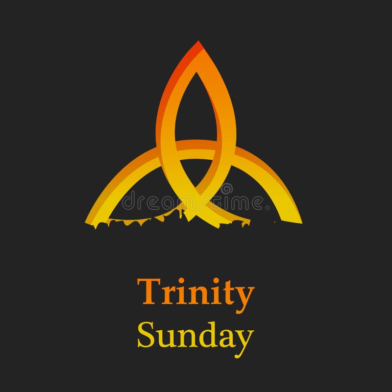 Illustration of Christian Trinity Sunday Background Stock Vector ...