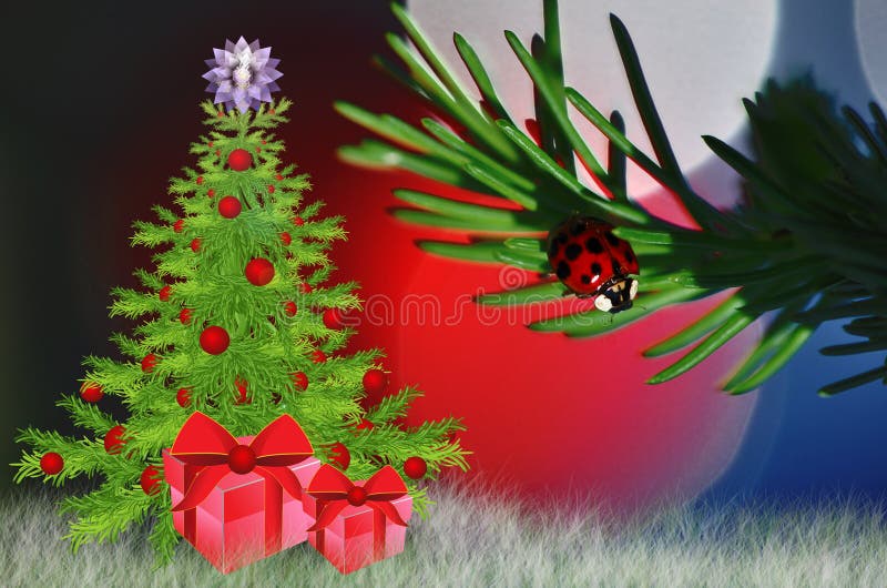 Ladybug Christmas Stock Illustrations – 262 Ladybug Christmas Stock ...