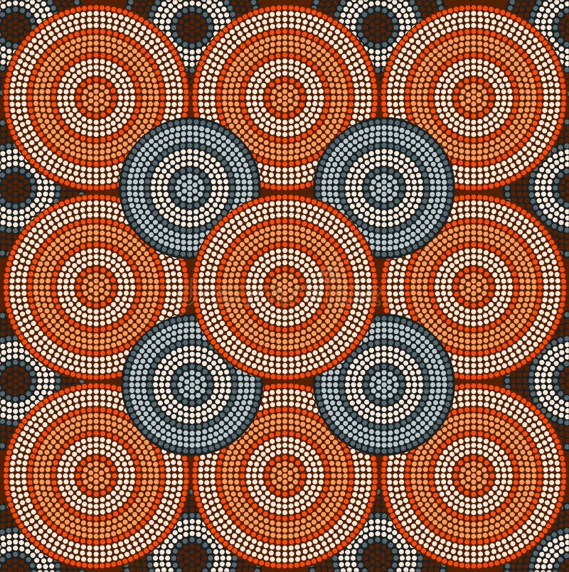 Connection Concept, Aboriginal Art Vector Painting, Illustration Based ...