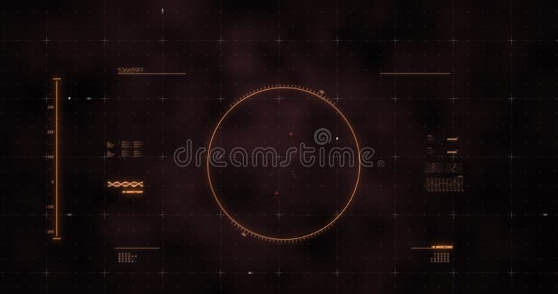 Illustration of Circle, Dna Helix and Loading Bars with Grid Pattern ...