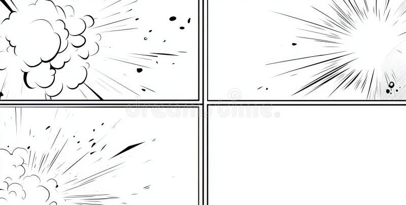 An Illustration of Circular Explosions Isolated on White, with Rays of ...