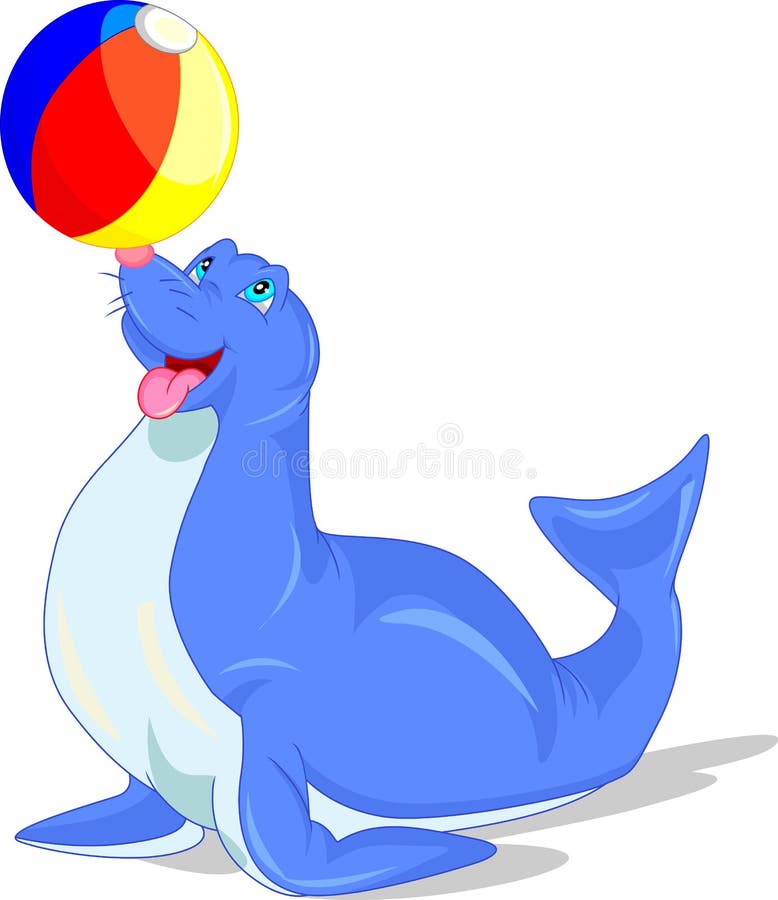 Cartoon Character Seal stock vector. Illustration of cute - 22722717