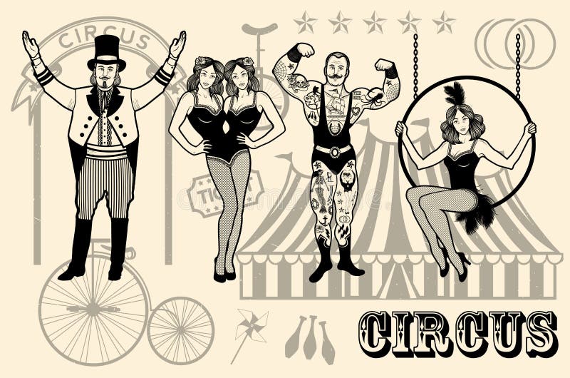 Circus Star Circle stock vector. Illustration of yellow - 77209857