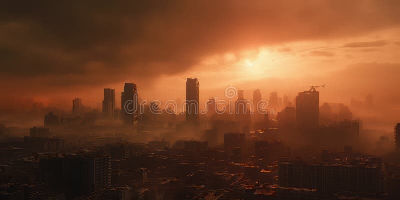 Aftermath of a Devastating War Stock Illustration - Illustration of ...