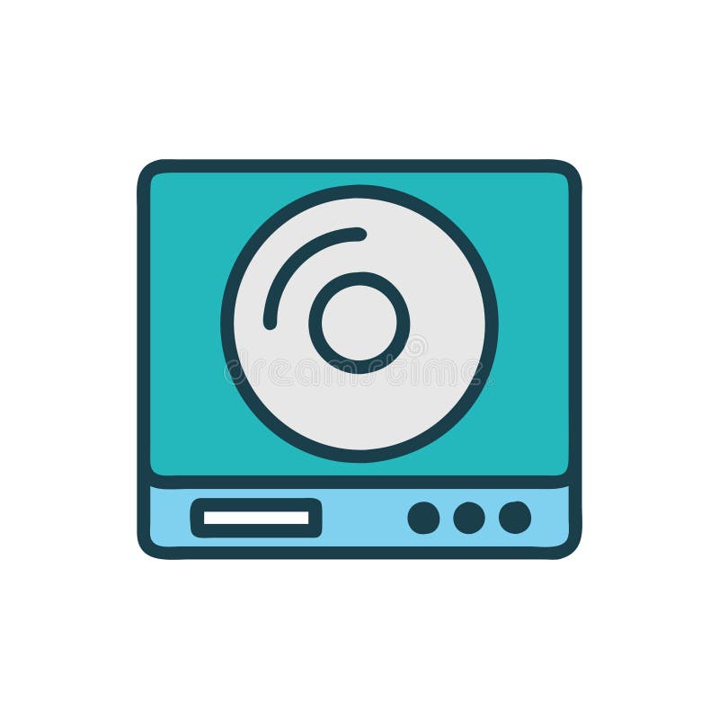 Classic CD Player for Music Enthusiasts Stock Illustration ...