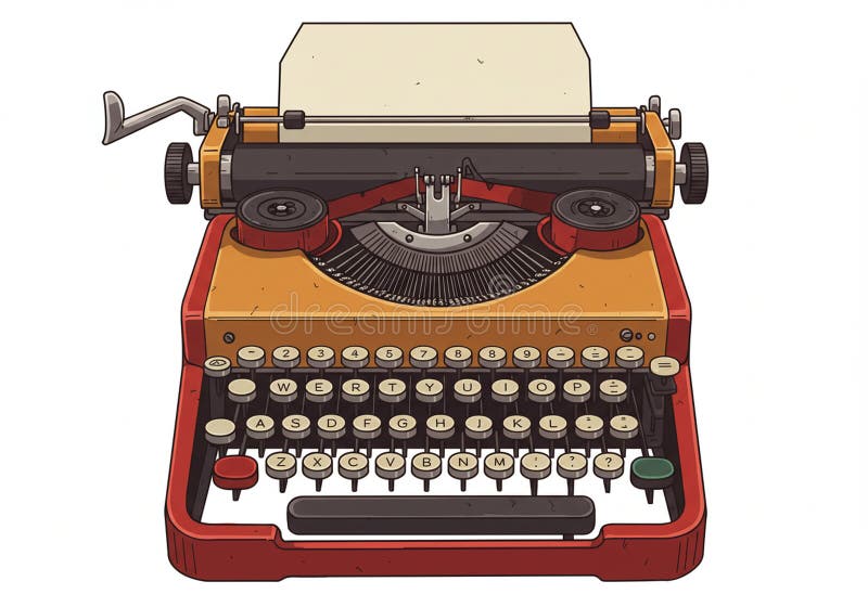 Traditional Typing Machines Stock Illustrations – 9 Traditional Typing ...