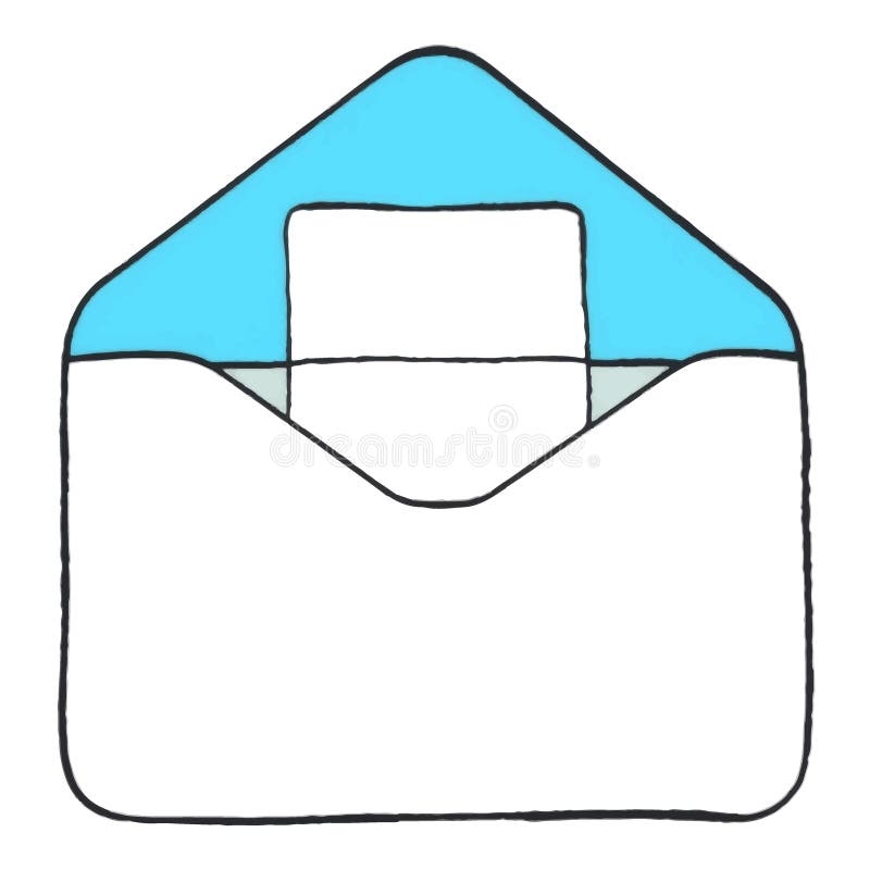 Illustration of a Classic Paper Envelope Stock Illustration ...