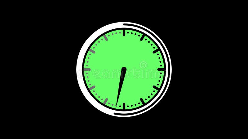 Stopwatch Set To 60 Seconds with Green Dial Stock Video - Video of ...