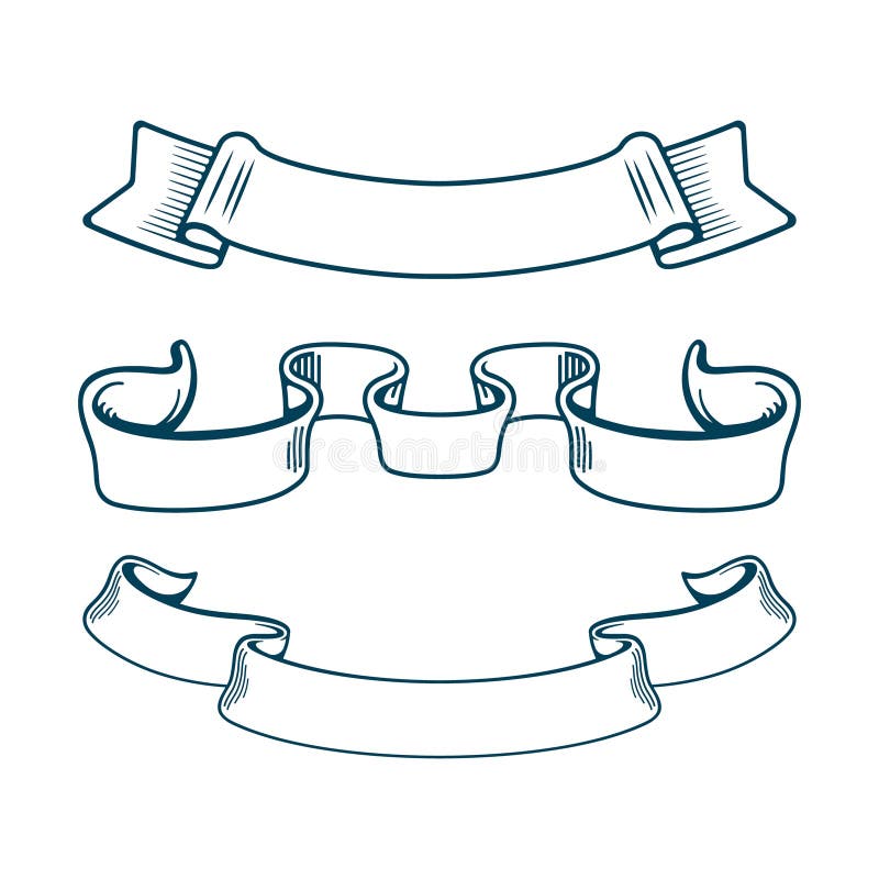 Illustration of Classic Vector Ribbons Stock Vector - Illustration of ...