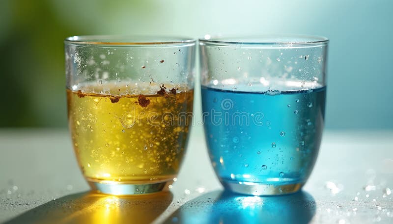 Clean Vs. Polluted Earth. AI-generated Stock Illustration ...