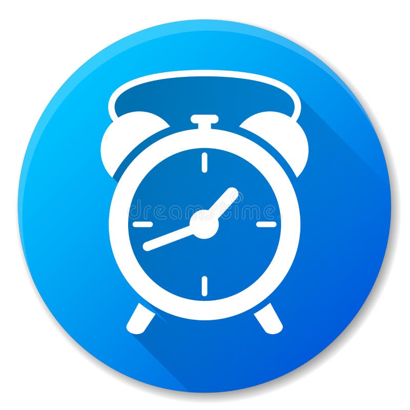 Set of Clock in Blue Circle. Concept of UI Design Elements. Digital ...